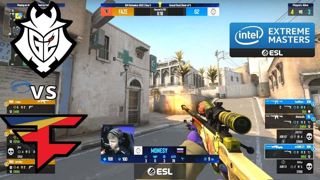 Grand Final !!!! G2 Vs Faze Clan – IEM Katowice 2022 – HIGHLIGHTS | CSGO – Map 3 Dust2 – CSGO ...